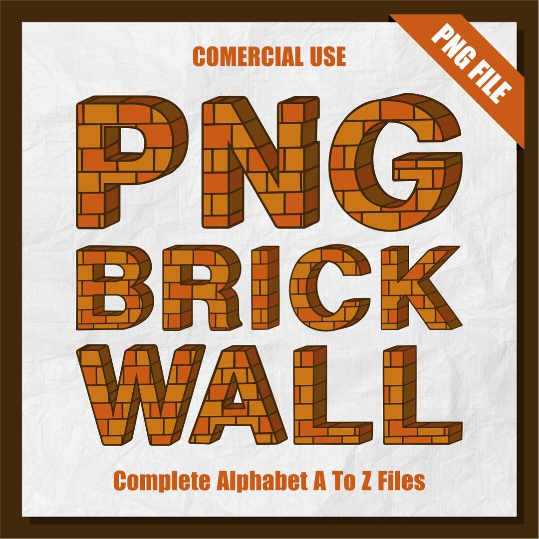 Brick Wall Clipart, Brick Wall Letter, Brick Wall Alphabet, Alphabet ...