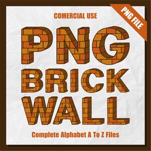 Brick Wall Clipart, Brick Wall Letter, Brick Wall Alphabet, Alphabet ...