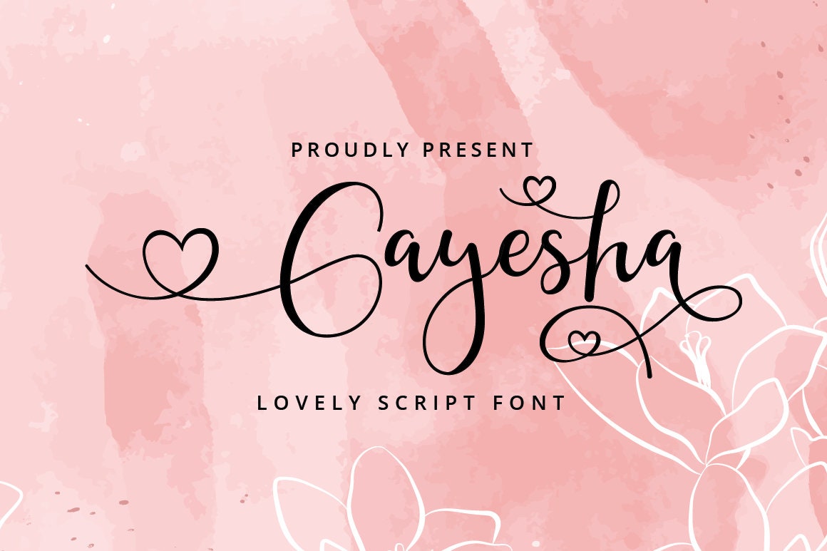 Romantic Wedding Font Bundles 28 Font Script Font Wedding - Etsy