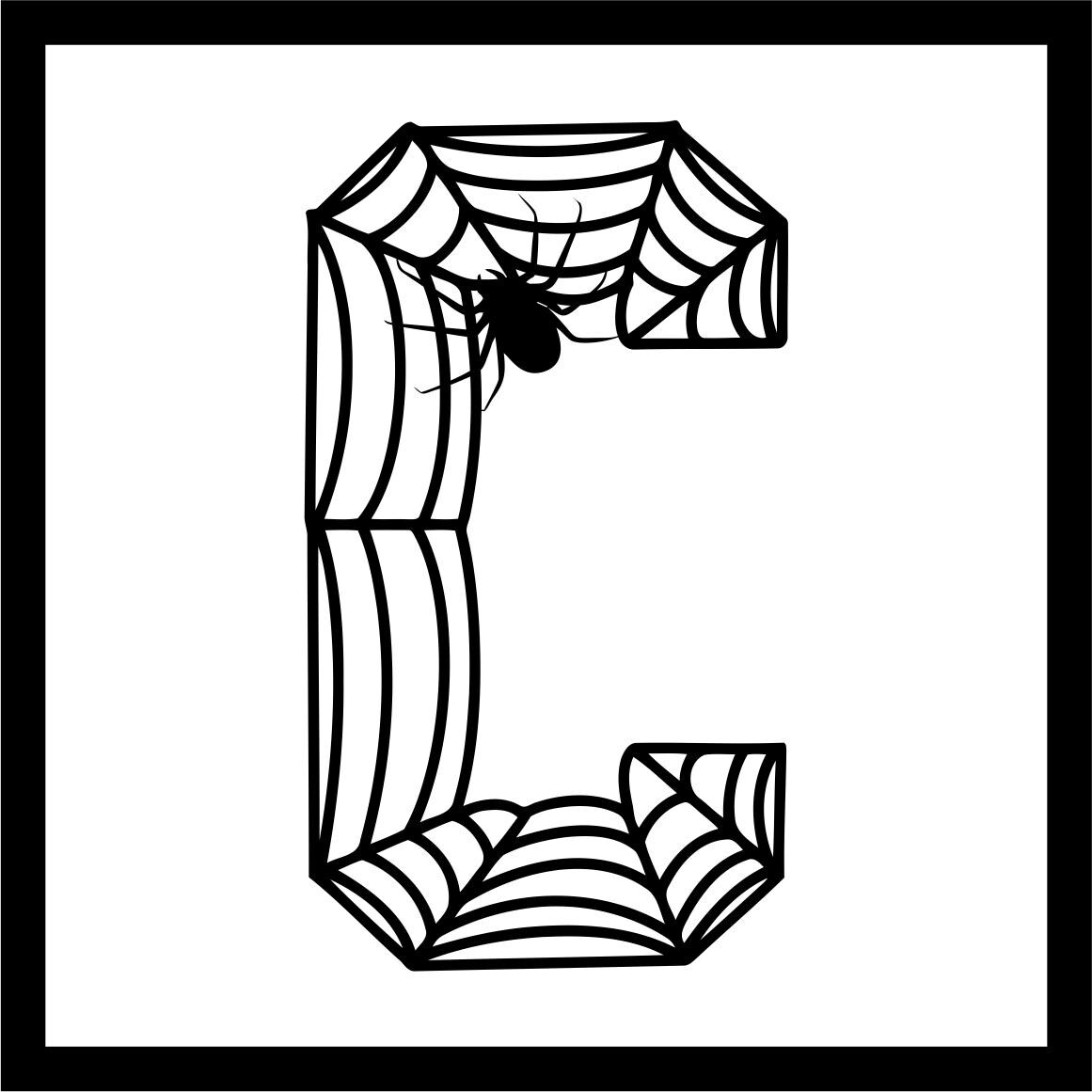 Cobweb Clipart, Spider Letter PNG, Spider Web Alphabet, Alphabet ...