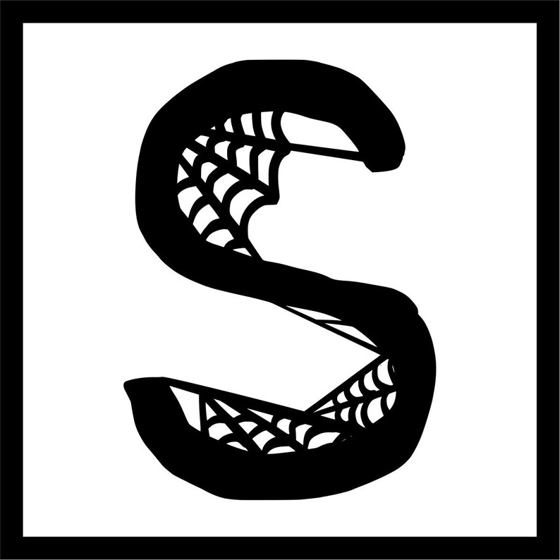 Spider Web Clipart, Spider Letter PNG, Cobweb Alphabet, Alphabet ...