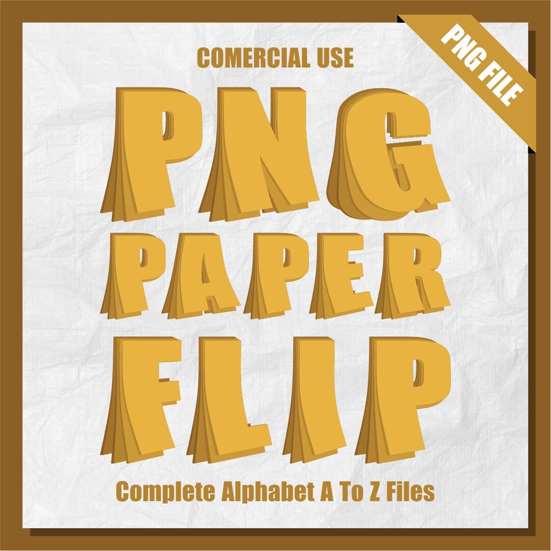 Paper Flip Clipart, Paper Flip Letter, Paper Flip Alphabet, Alphabet ...