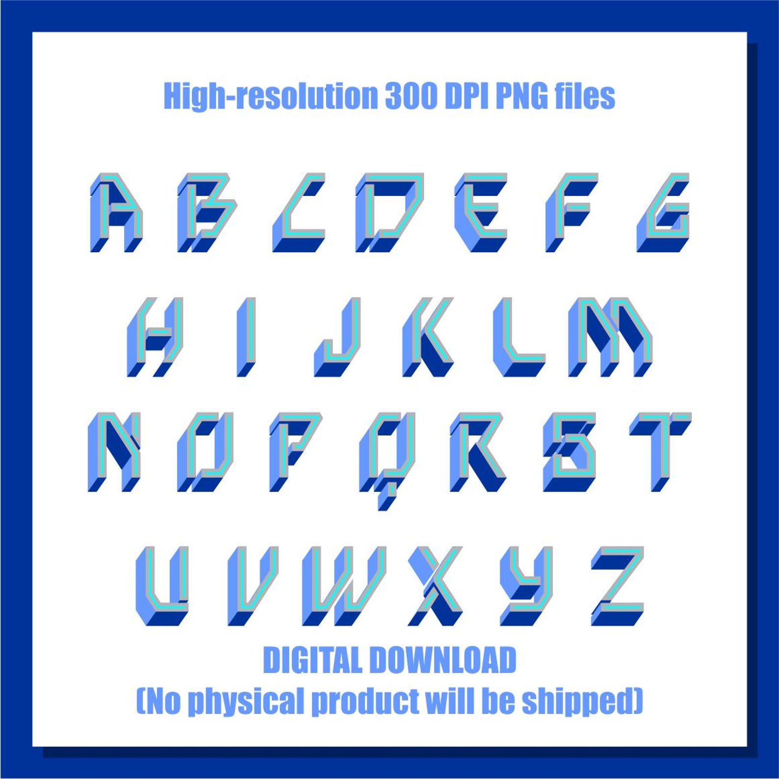 Sci-fi Cyber Clipart, Sci-fi Tech Letter, Cyber Alphabet, Alphabet ...
