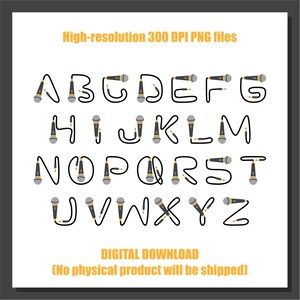 Microphone Clipart, Microphone Letter PNG, Microphone Alphabet ...