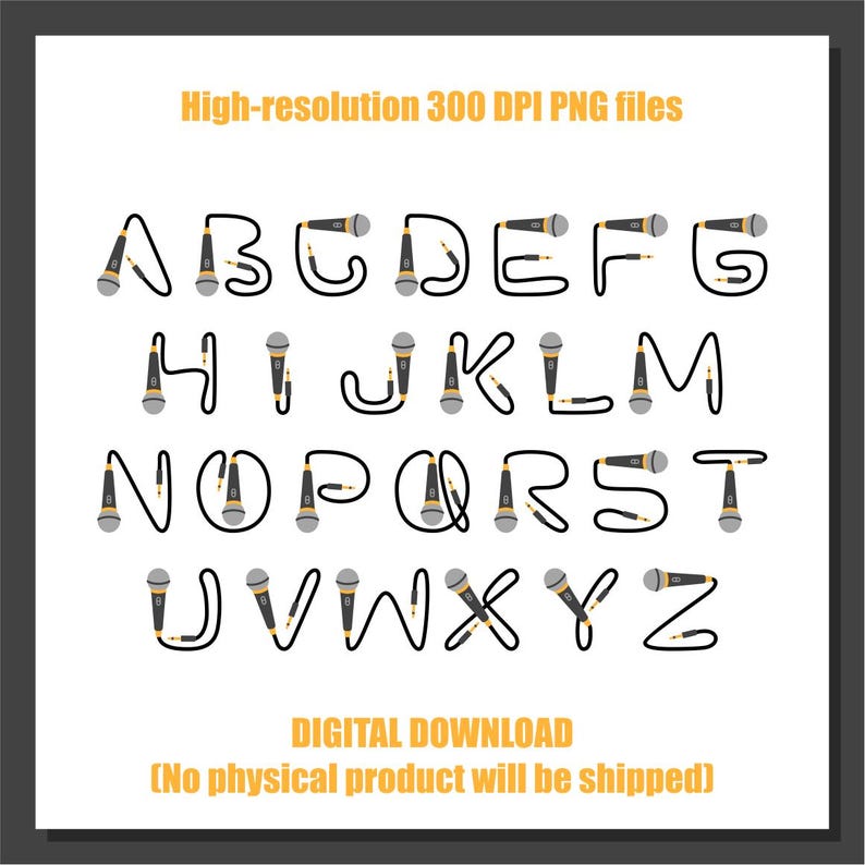 Microphone Clipart, Microphone Letter PNG, Microphone Alphabet ...