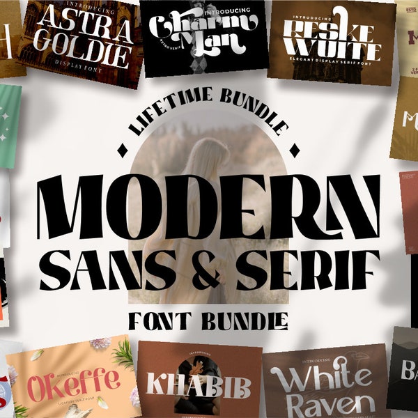 Modern Font - Etsy