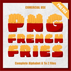 French Fries Clipart, French Fries Letter PNG, French Fries Alphabet ...