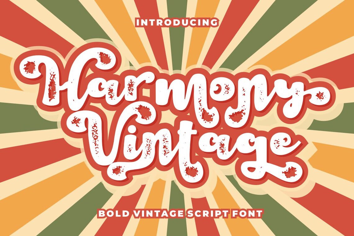 Retro Vintage Font Bundle Retro Font, Vintage Font, Groovy Font, Retro ...