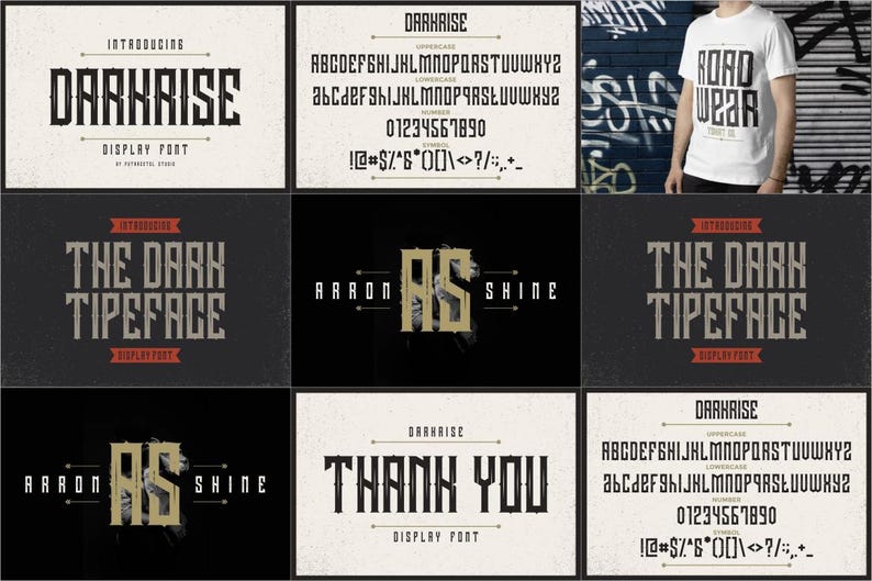 Vintage Font Bundle: 18 Retro Typefaces, Classic Design Fonts - Etsy