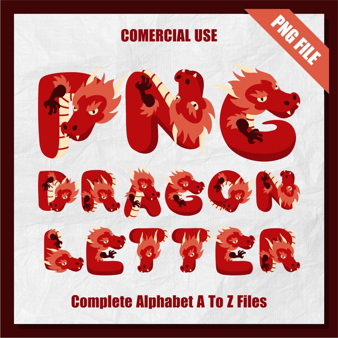 Dragon Clipart, Dragon Letter PNG, Dragon Alphabet, Alphabet Clipart ...