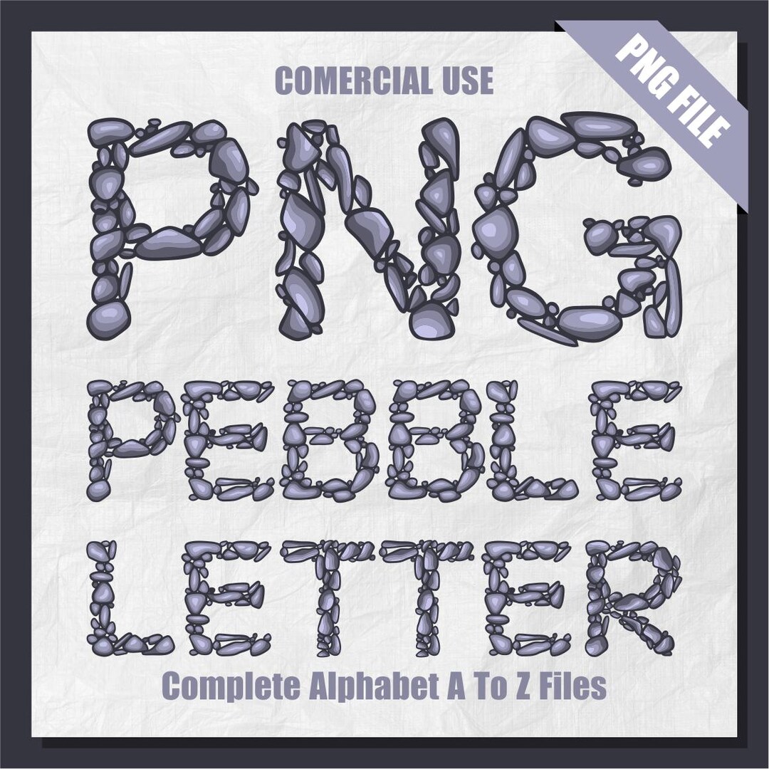 Pebble Clipart, Pebble PNG, Pebble Alphabet, Pebble Letter, Alphabet ...