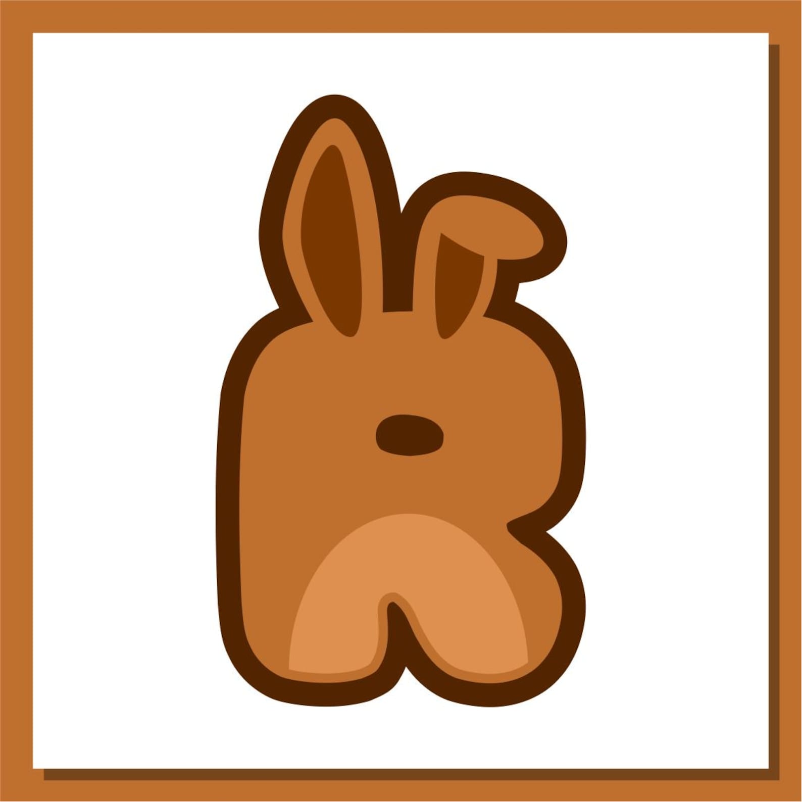 Bunny Clipart, Rabbit Letter PNG, Ear Bunny Alphabet, Alphabet Clipart ...