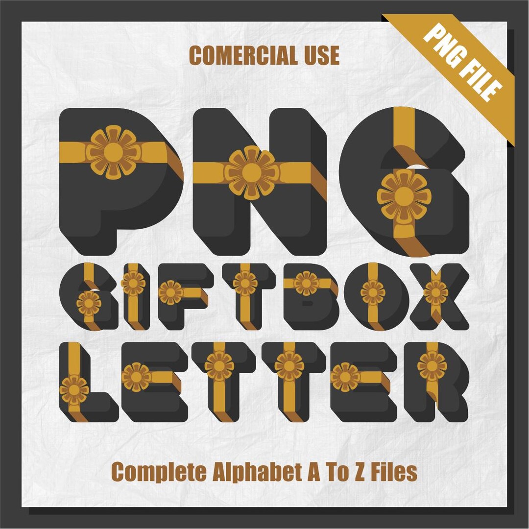 Present Clipart, Present Letter PNG, Gift Present Alphabet, Alphabet ...