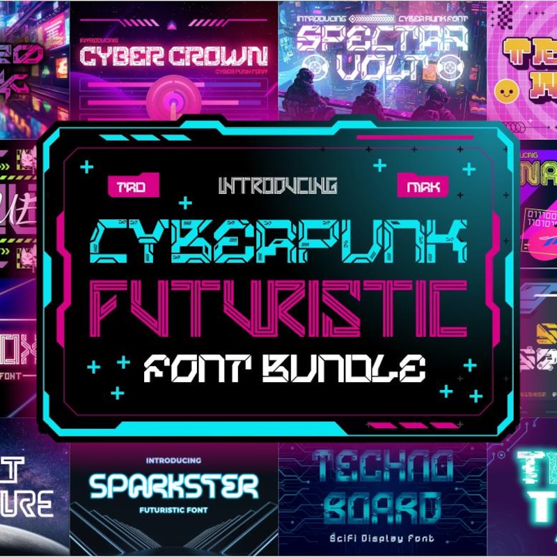 Cyberpunk Font Ttf - Etsy