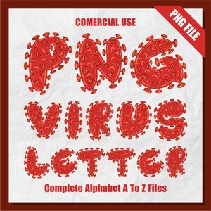 Bacteria Clipart, Bacteria Letter PNG, Virus Alphabet, Alphabet Clipart ...