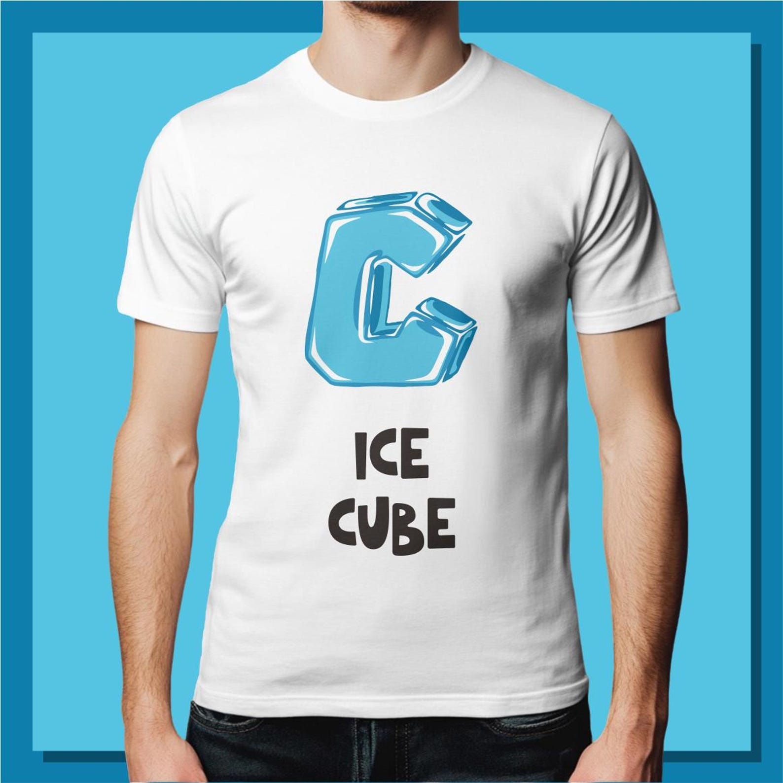 Ice Cube Alphabet Clipart: PNG Letter Set, Sublimation (digital ...