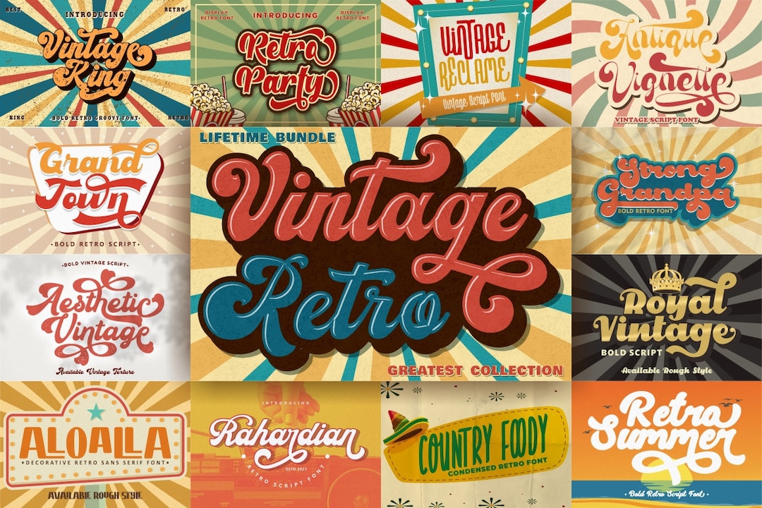 Retro Postcard Font