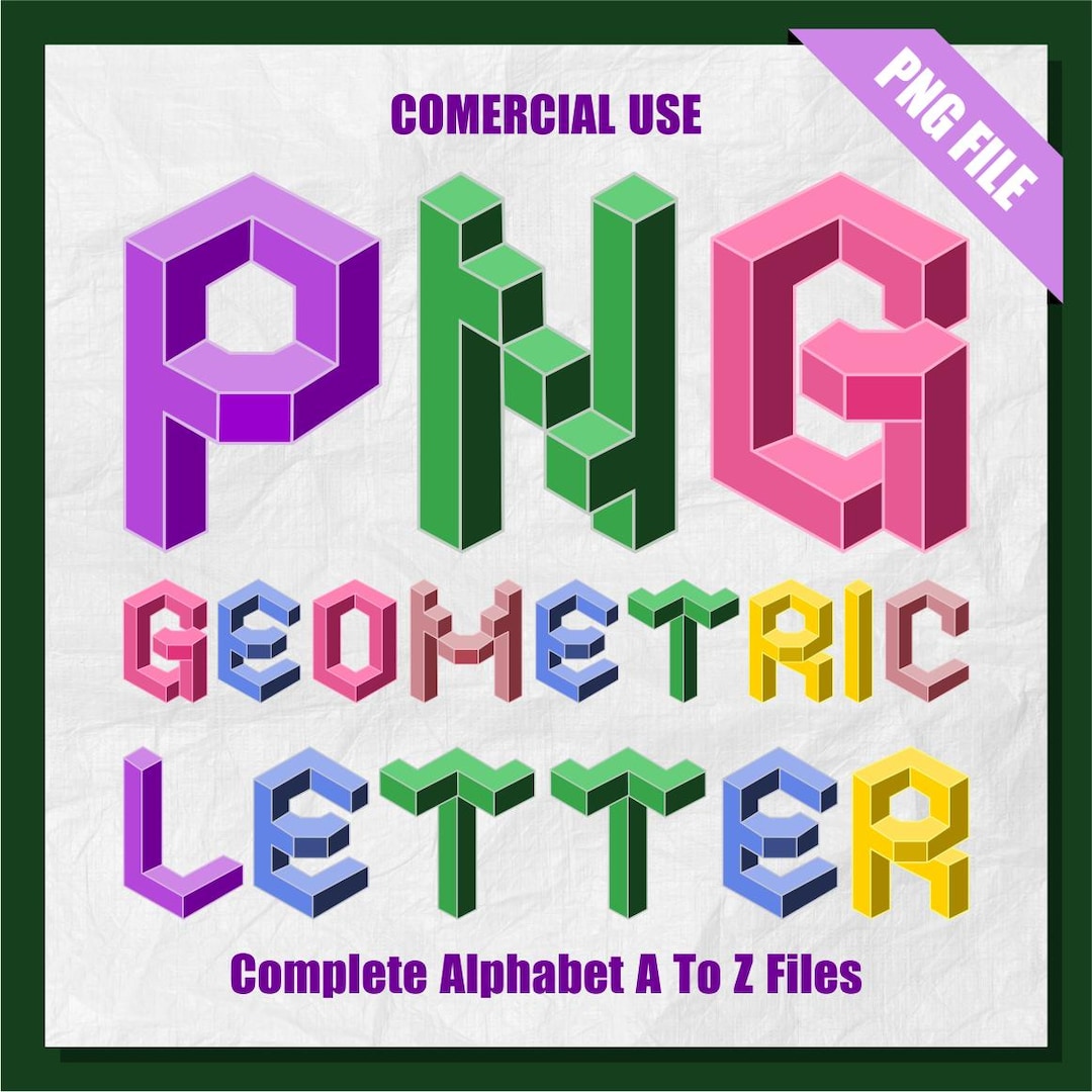 Geometric Clipart, Geometric Letter, Geometric Alphabet, Alphabet ...