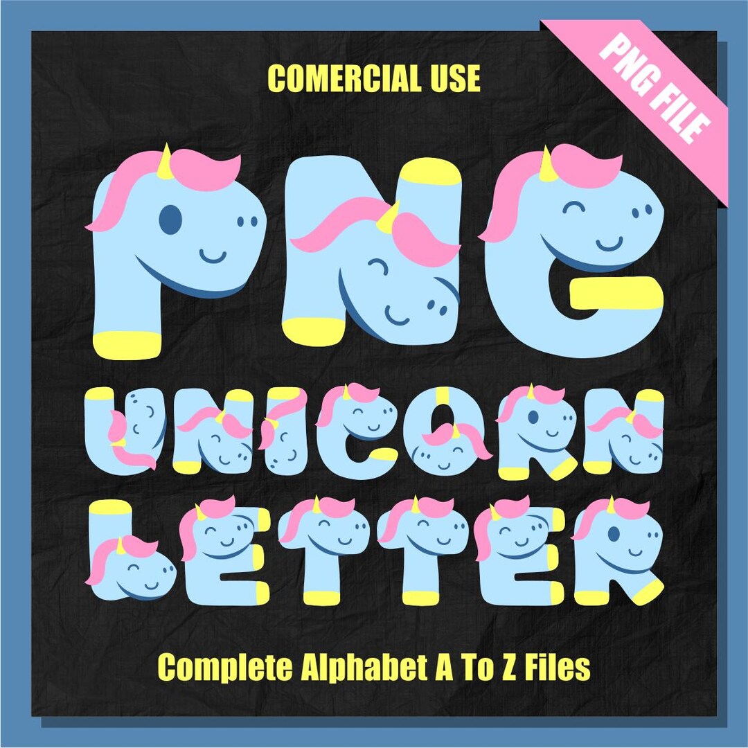 Pony Clipart, Unicorn Letter PNG, Cute Horse Alphabet, Alphabet Clipart ...