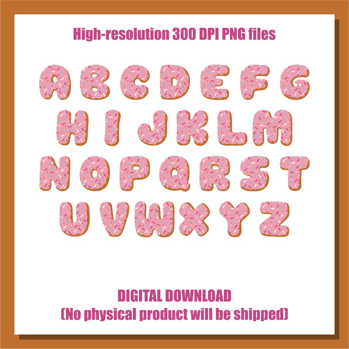 Donut Clipart, Donut PNG, Donut Alphabet, Donut Letter, Alphabet ...