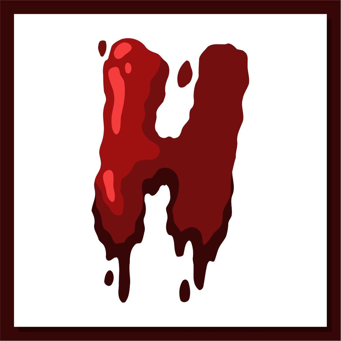 Horror Clipart, Scary PNG, Horror Alphabet, Scary Letter, Alphabet ...