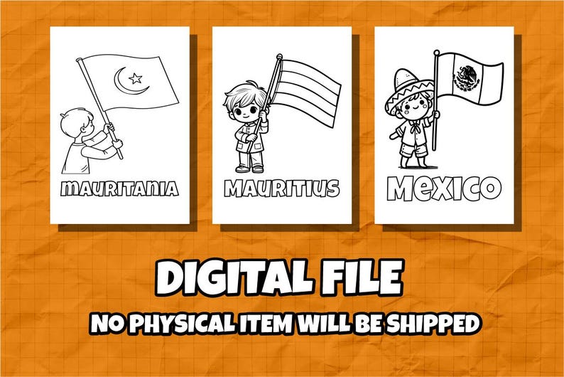 100 Printable Child Holding Country Flag Coloring Pages, Fun Activity ...