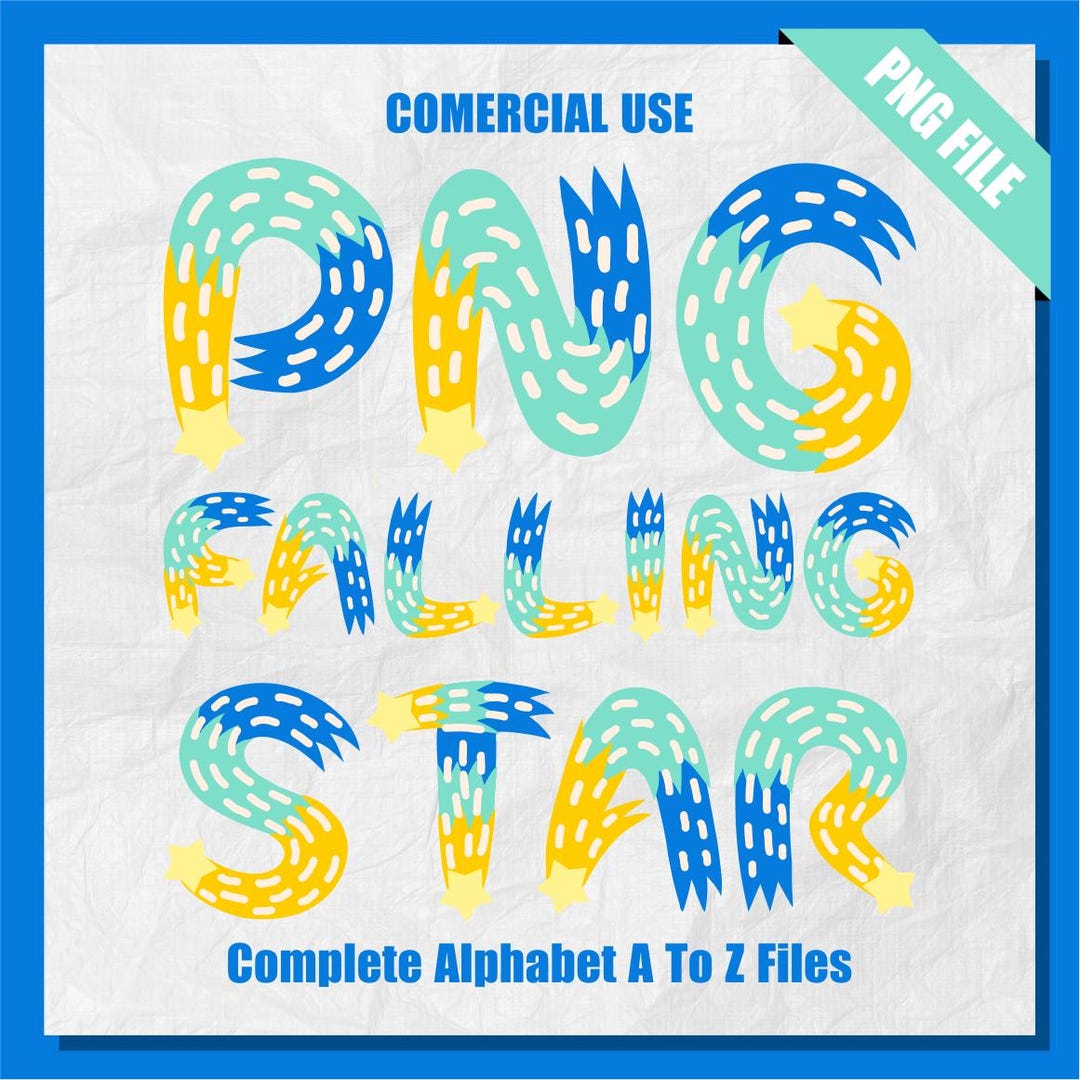 Falling Star Clipart, Comet Letter PNG, Meteor Alphabet, Alphabet ...