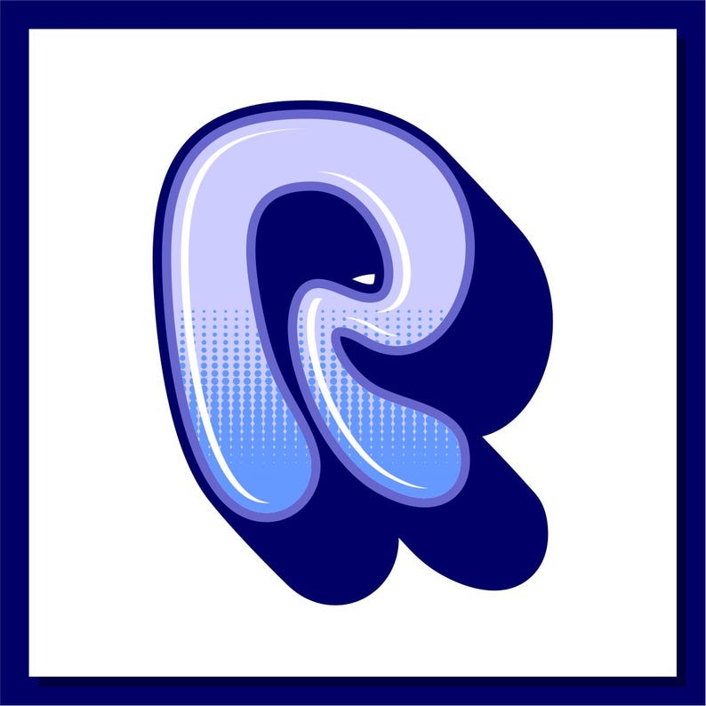 Y2K Bubble Alphabet Clipart: PNG Alpha Set, Commercial Use - Etsy Australia