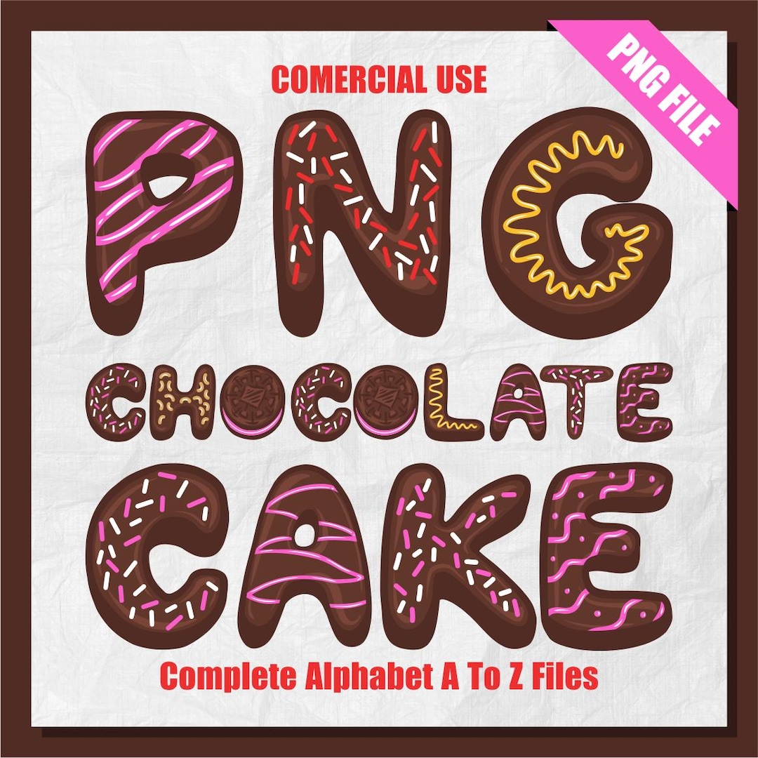 Chocolate Cake Clipart, Chocolate Cake Letter, Chocolate Cake Alphabet ...