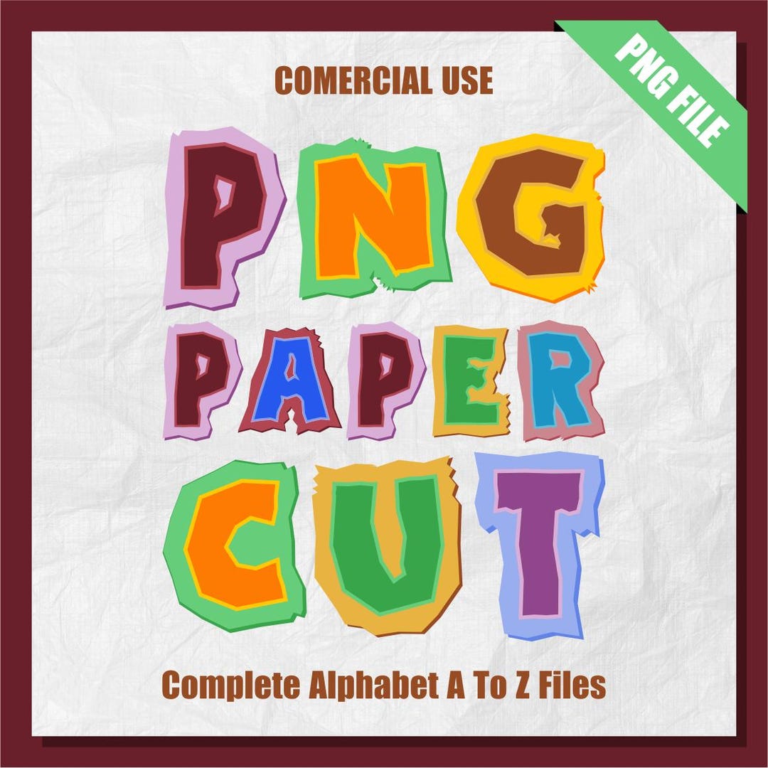 Paper Cut Clipart, Paper Cut Letter PNG, Paper Cut Alphabet, Alphabet ...
