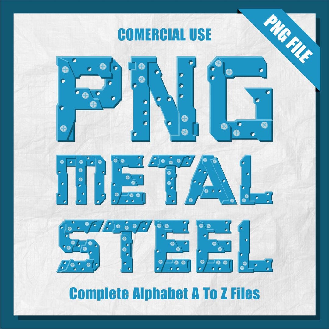 Metal Steel Clipart, Construction Letter, Steel Alphabet, Alphabet ...