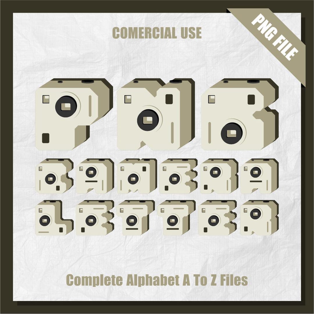 Camera Clipart, Photography Letter PNG, Camera Alphabet, Alphabet ...