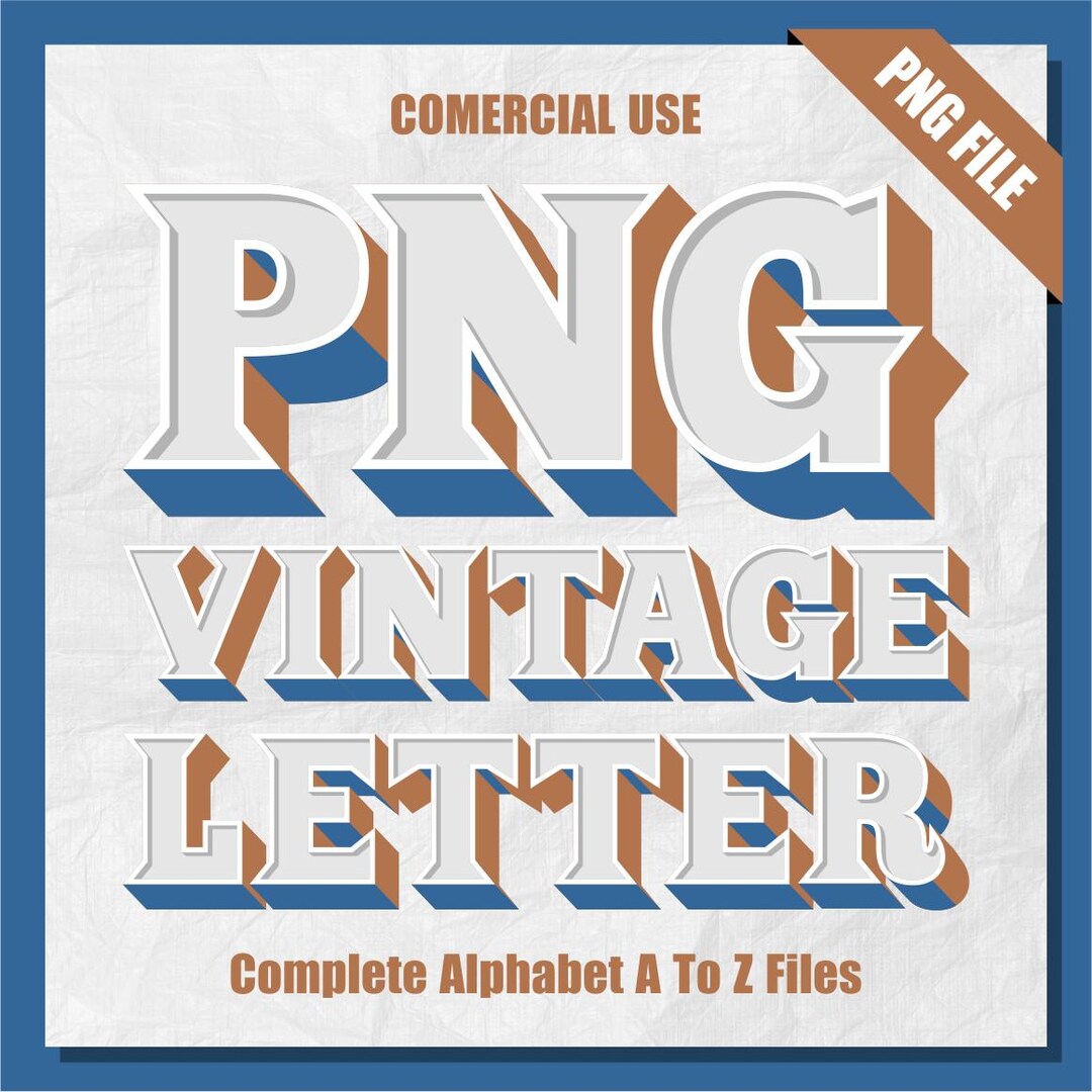 Retro Vintage Clipart, Retro Vintage Letter PNG, Retro Vintage Alphabet ...