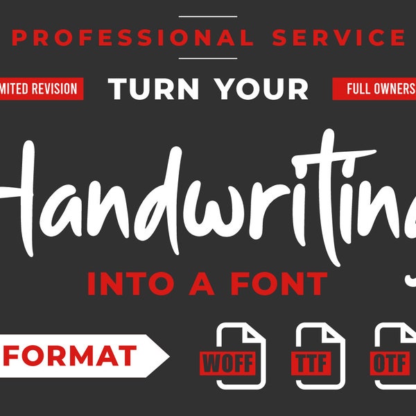 Handwriting Service - Etsy