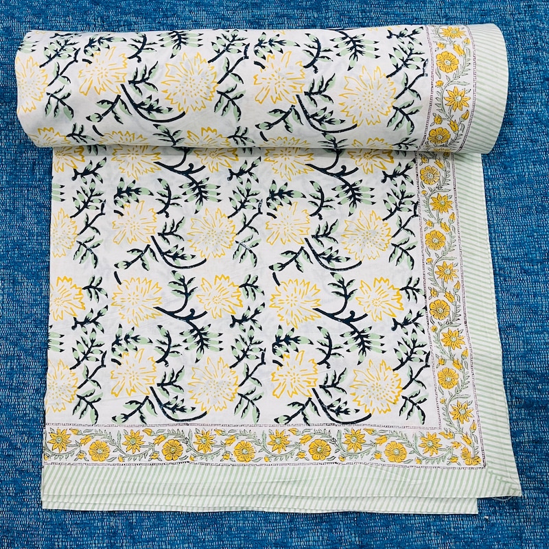 Block Print Bed Sheet - Etsy