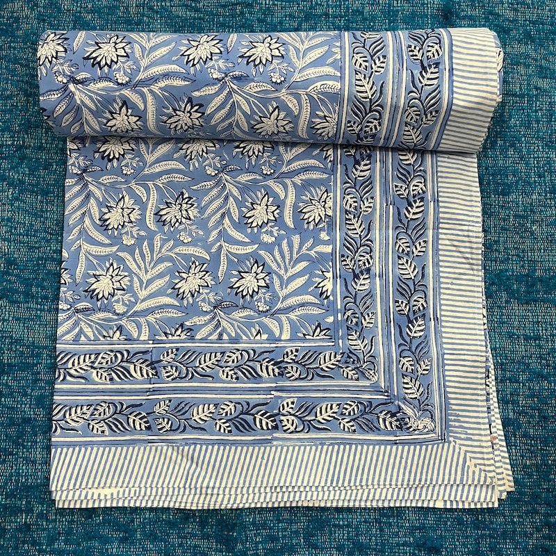 Block Print Bed Sheet - Etsy