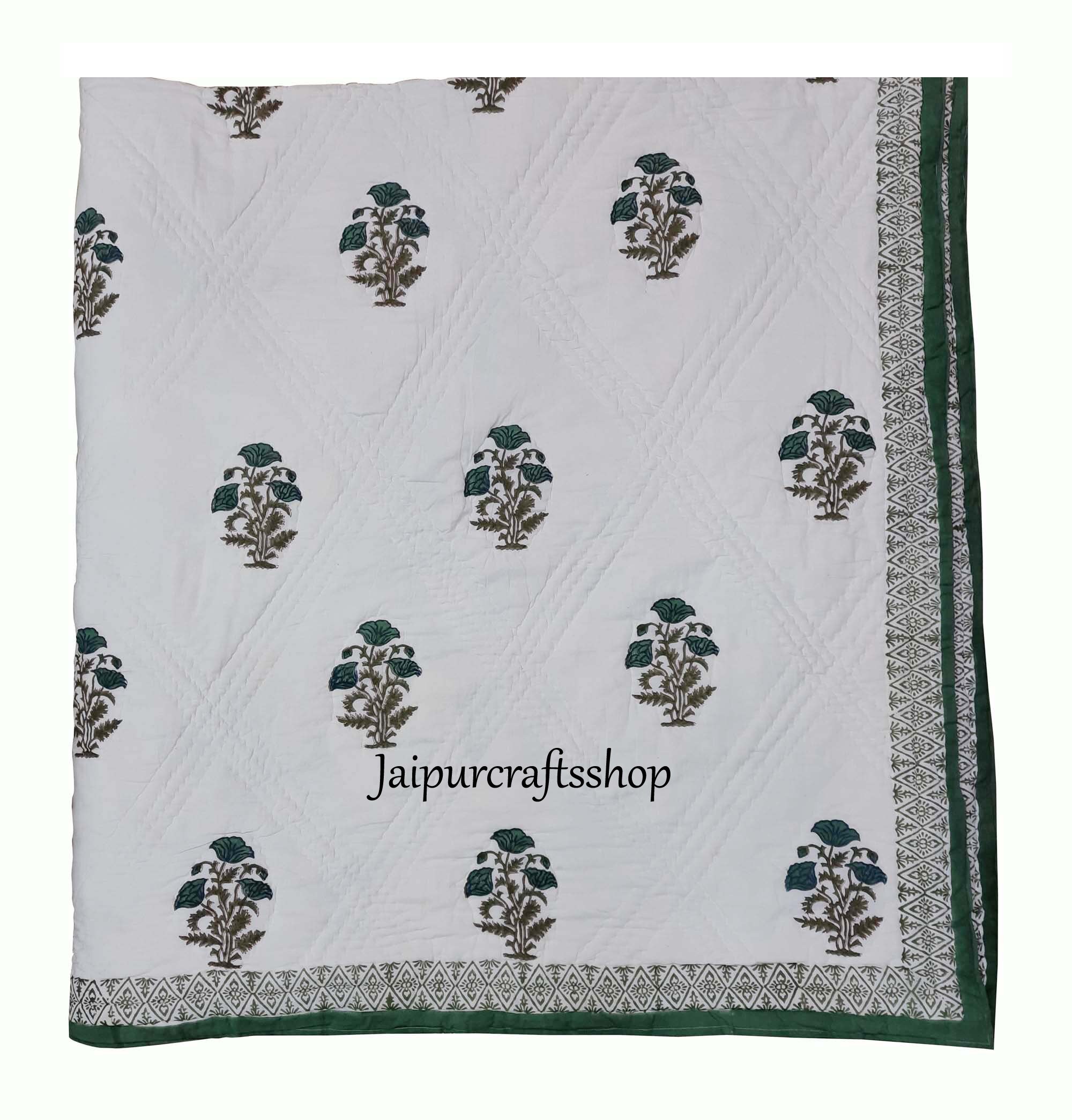 Indian Reversible Quilt, Kantha Quilt, Handmade Rajai, Jaipur Quilt ...