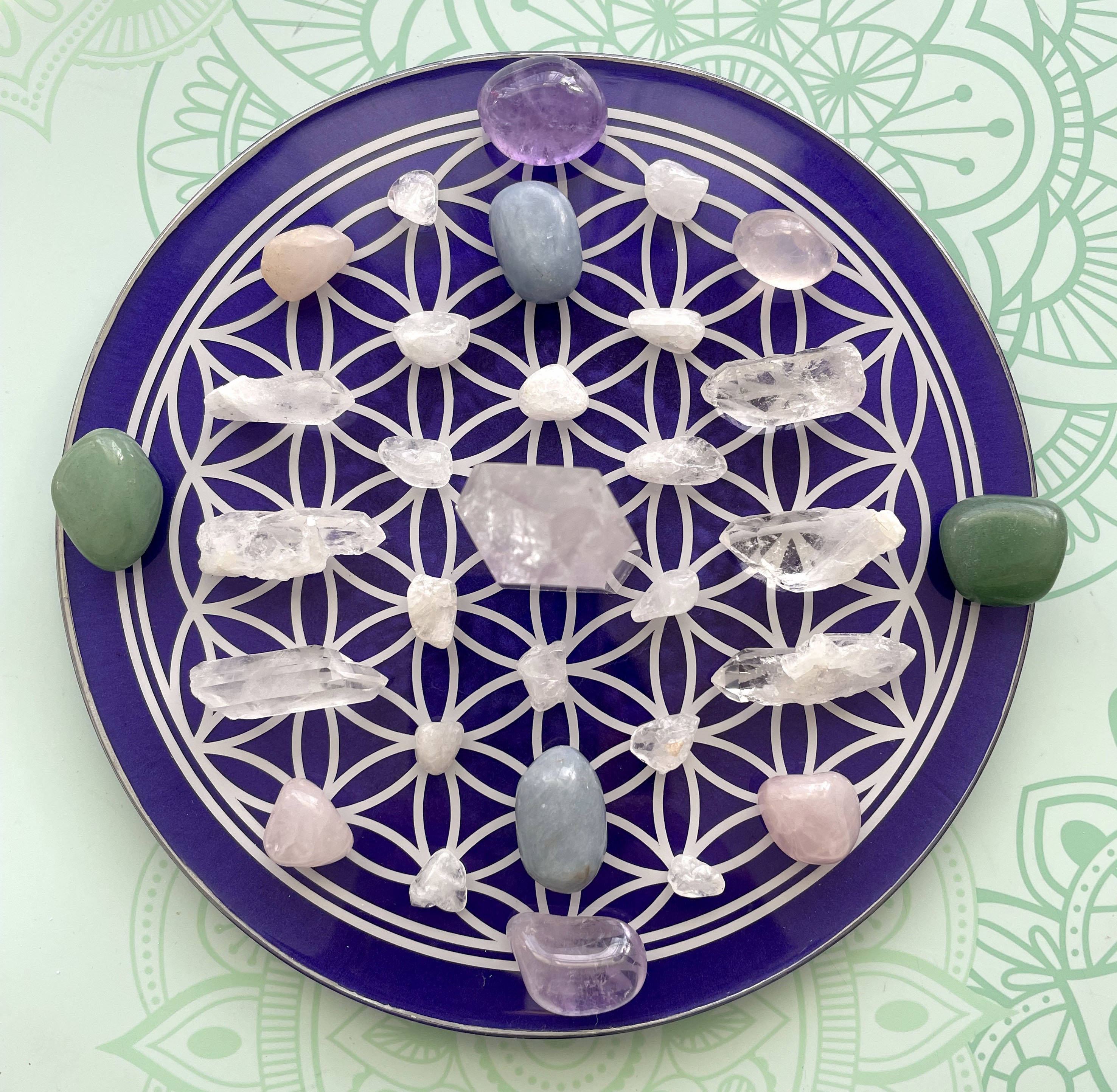 Crystal Grid, Sacred Geometry, 3 Layers, Resin - Etsy