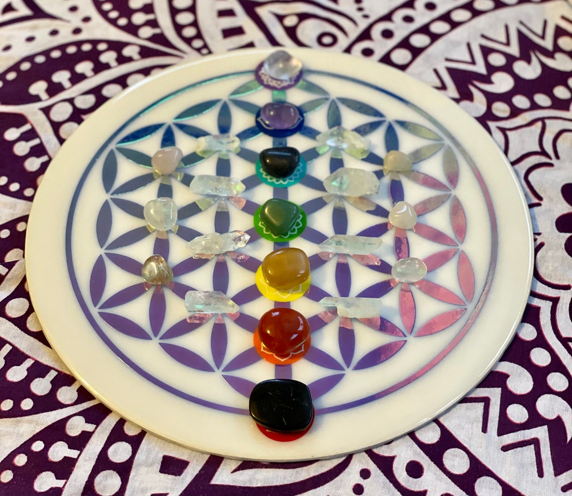 Crystal Grid, Sacred Geometry, Seeds of Life, Resin - Etsy