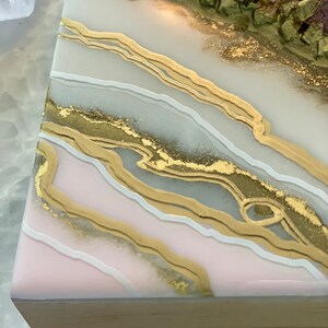 Pink & Gold Geode Art Small - Etsy