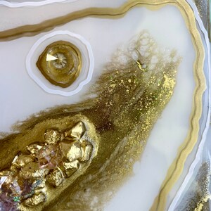 Pink & Gold Geode Art Small - Etsy