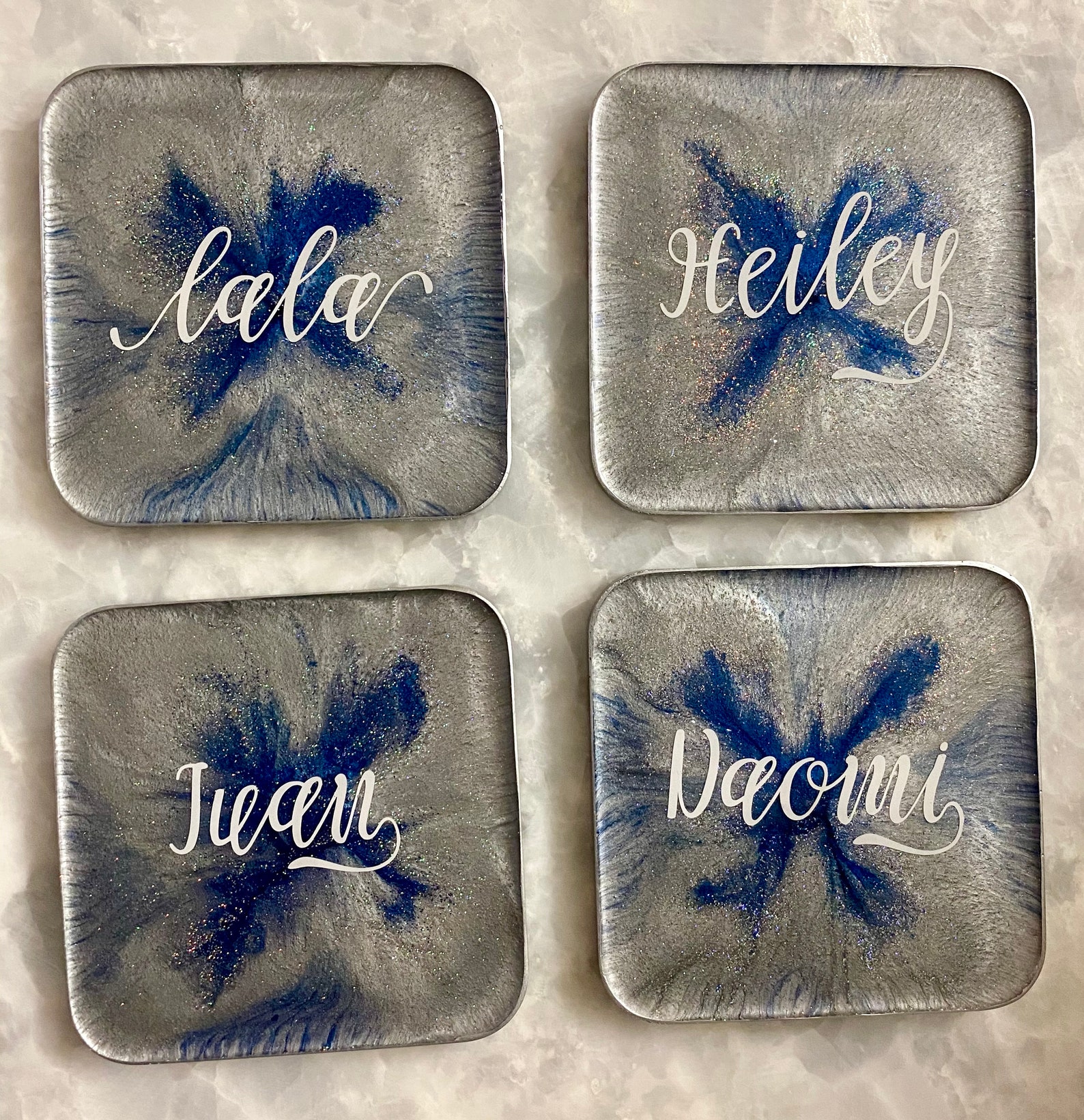Personalized Coasters, Resin - Etsy