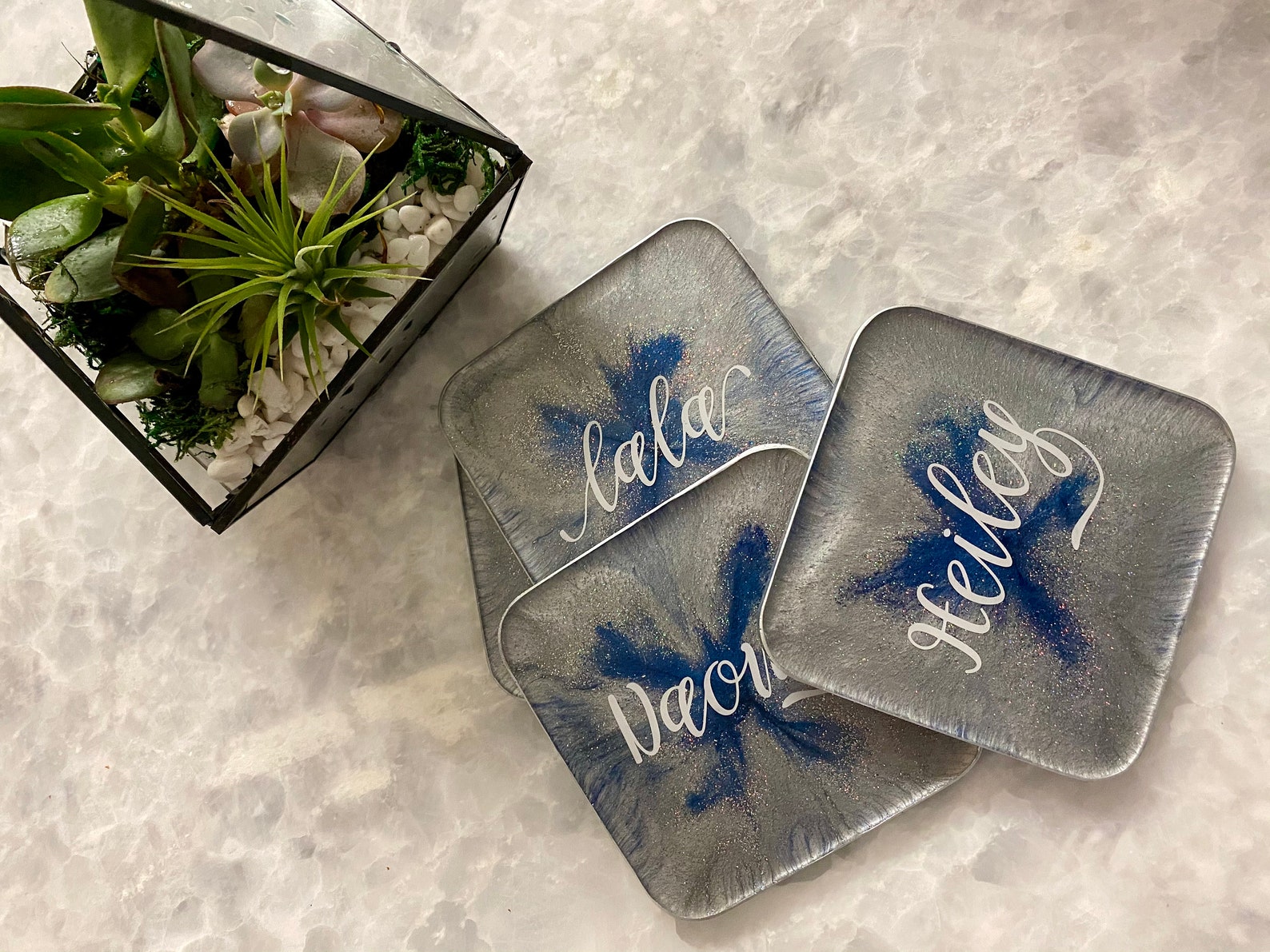 Personalized Coasters, Resin - Etsy