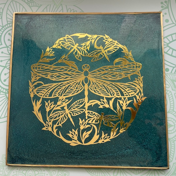 Pink & Gold Geode Art Small set of 2 - Etsy