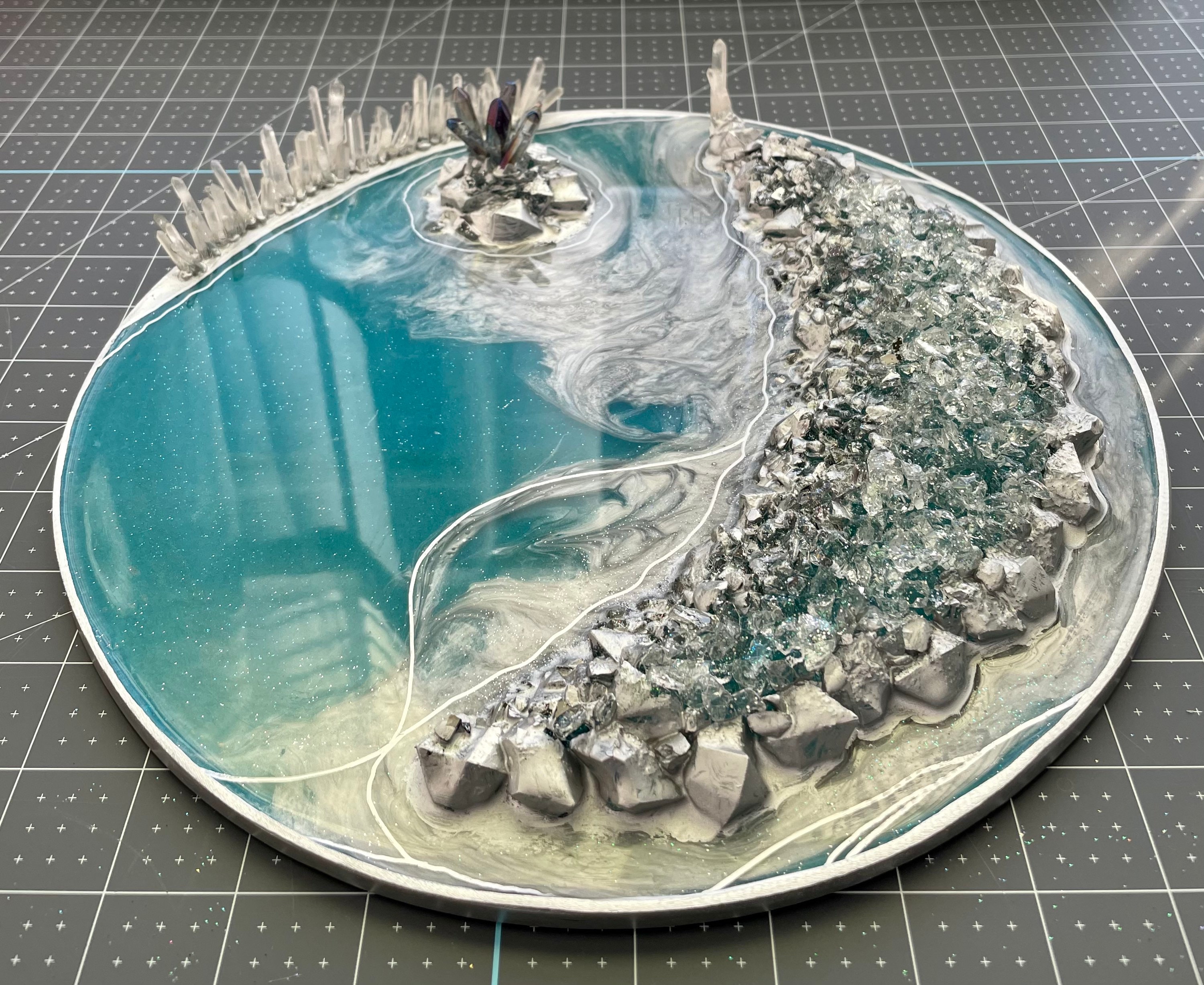 Venus & the Moon, 3D Resin Art - Etsy