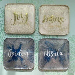 Personalized Coasters, Resin - Etsy