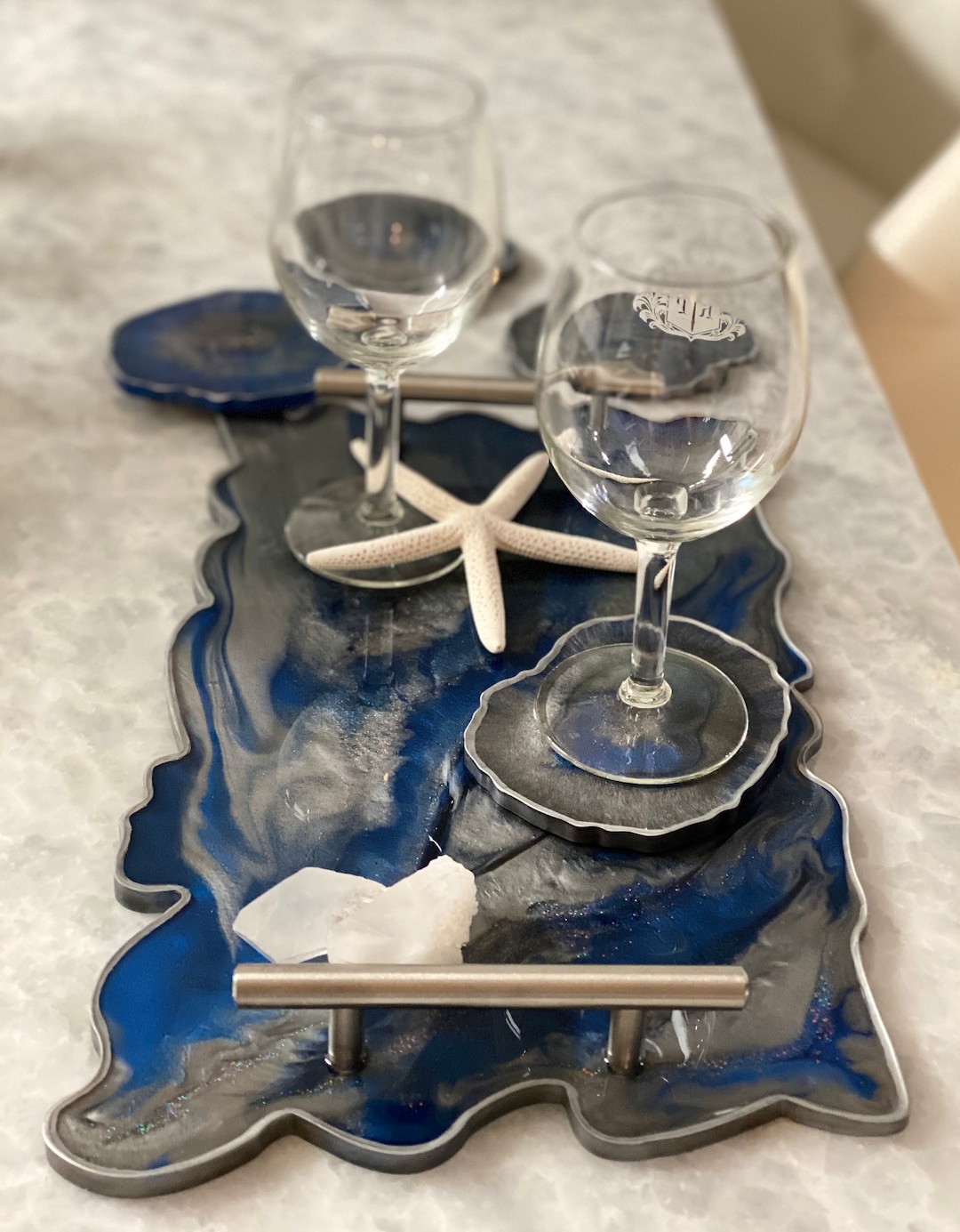 Geode Resin Tray - Etsy