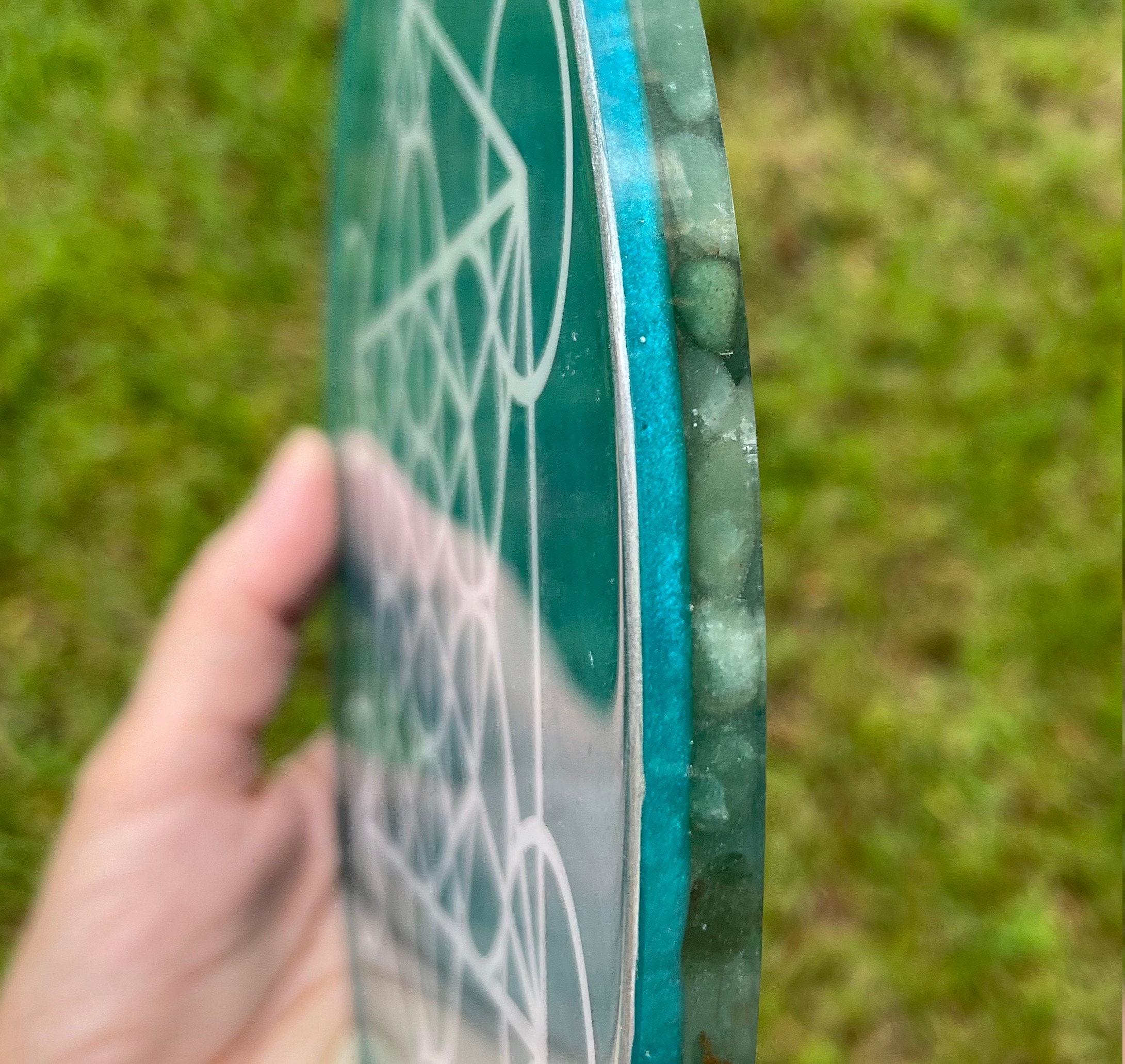 Crystal Grid, Sacred Geometry, 3 Layers, Resin - Etsy