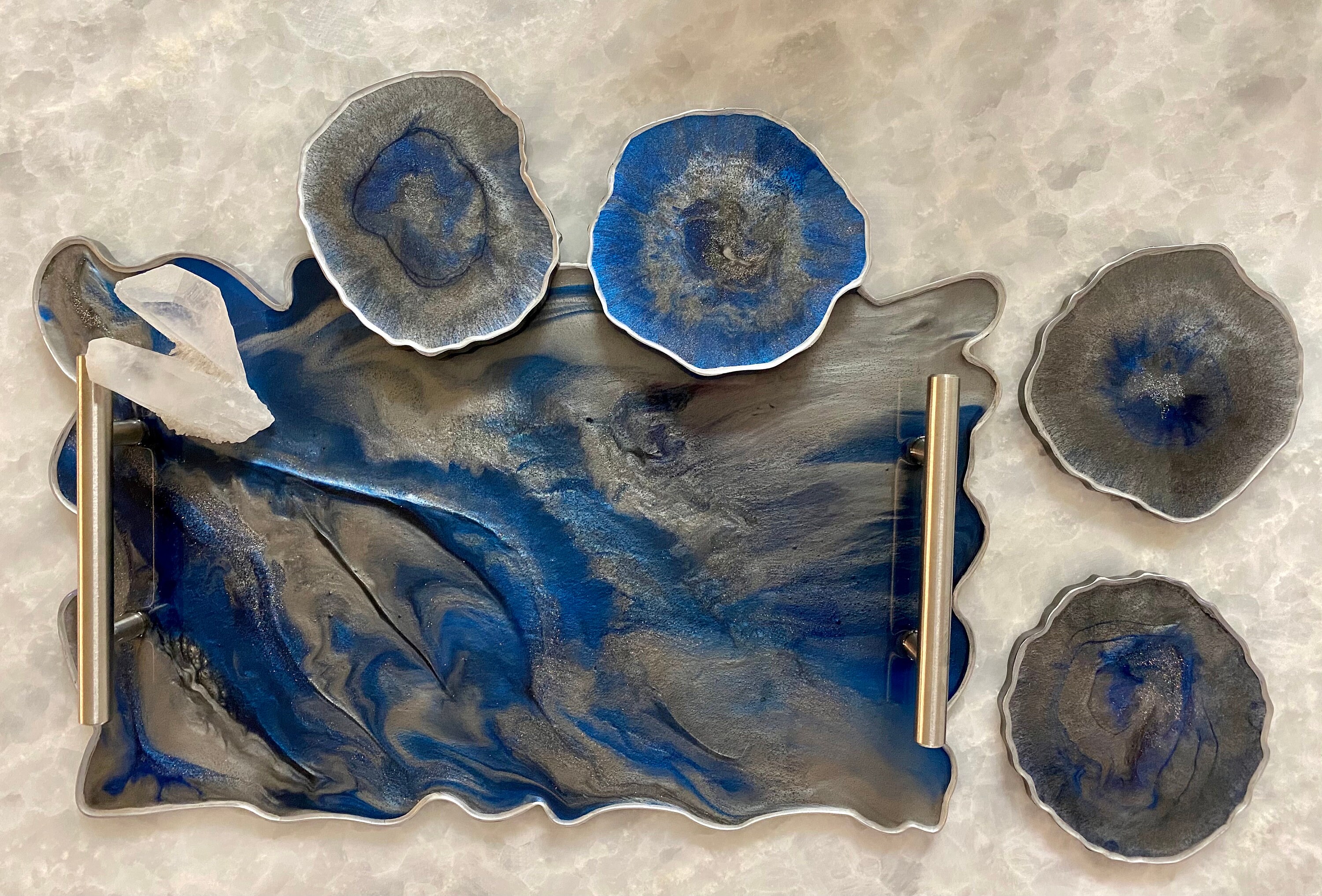 Geode Resin Tray - Etsy