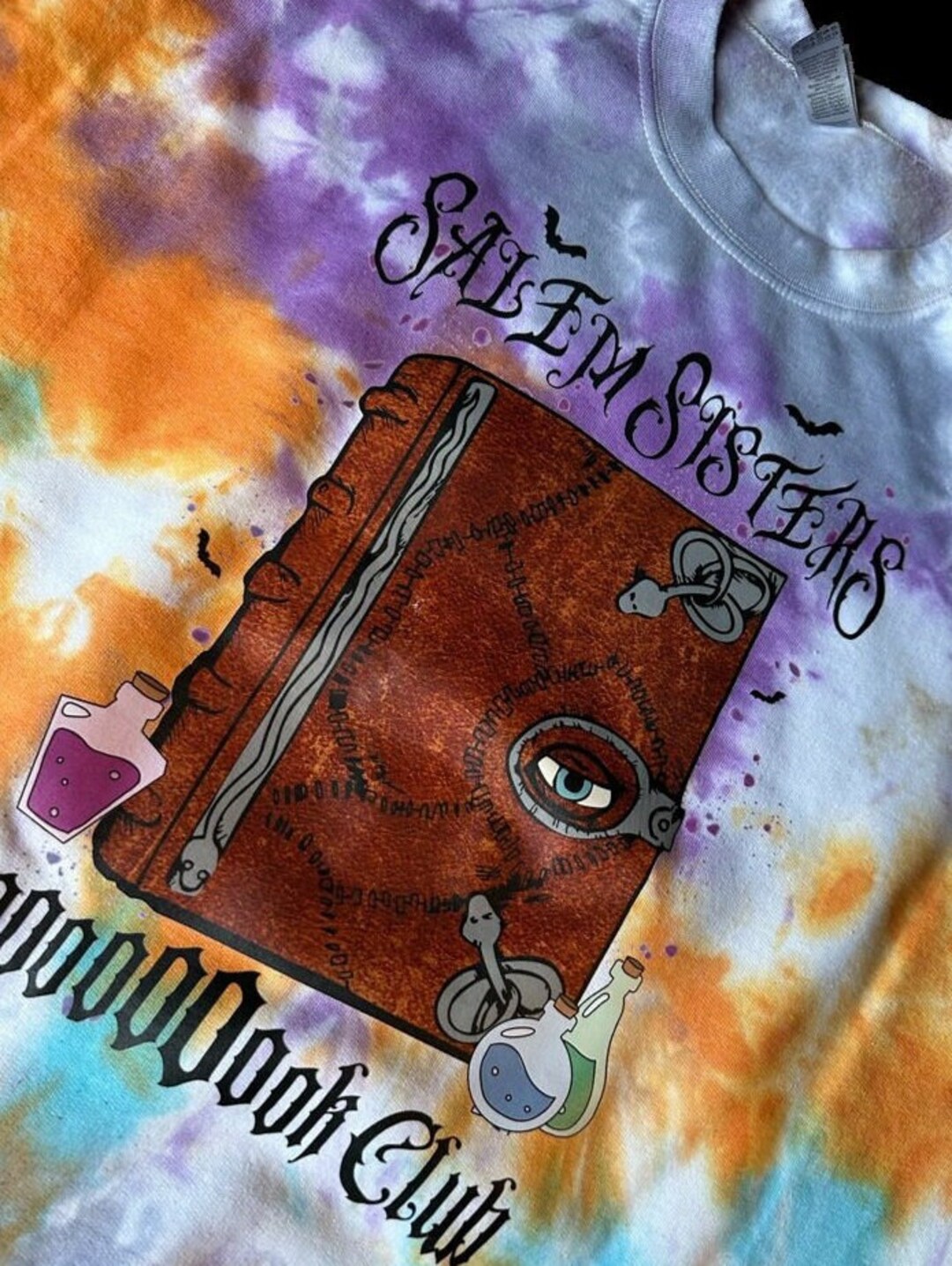 Camiseta/cuello redondo Hocus Pocus. Jersey de cuello redondo Boooooook ...